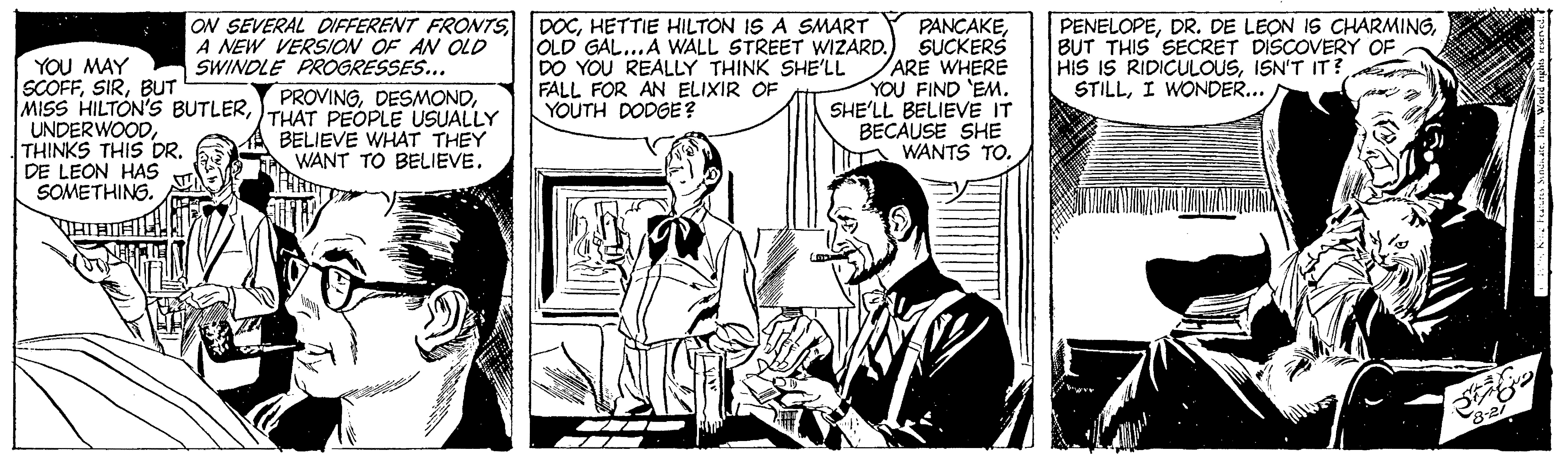 Rip Kirby Comic Strip 1956-08-21 | Comics Kingdom