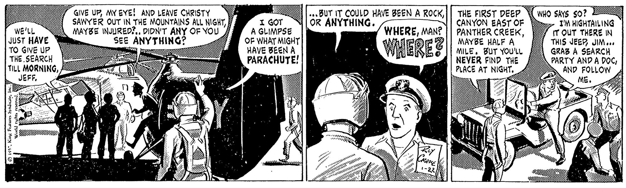 Buz Sawyer Comic Strip 1957-01-22 | Comics Kingdom