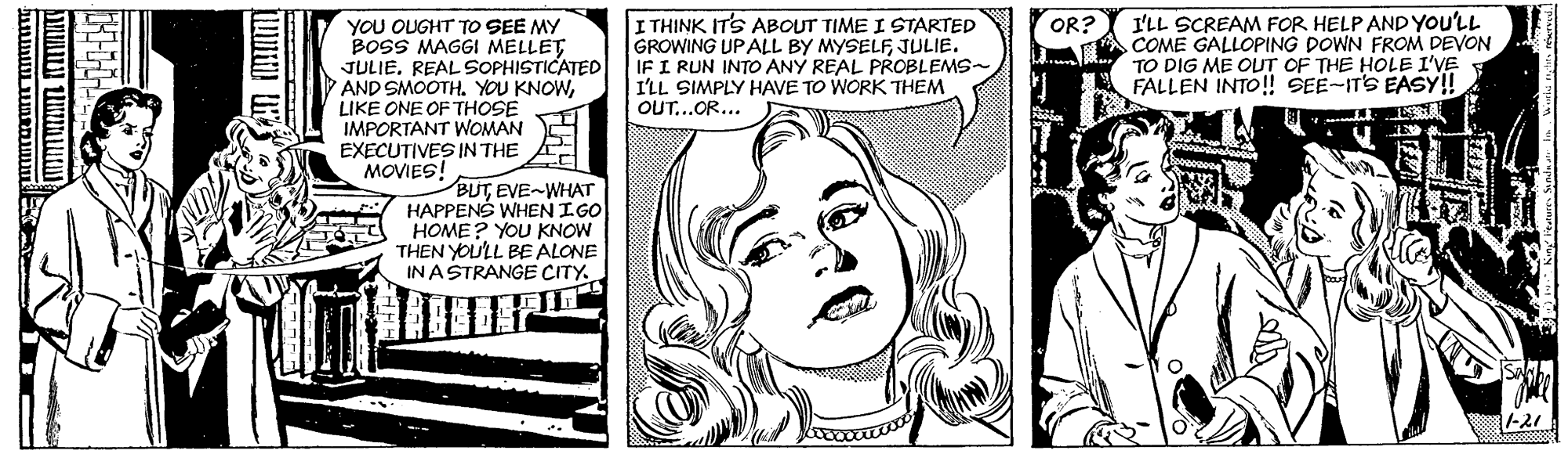 Heart Of Juliet Jones Comic Strip 1957-01-21 | Comics Kingdom