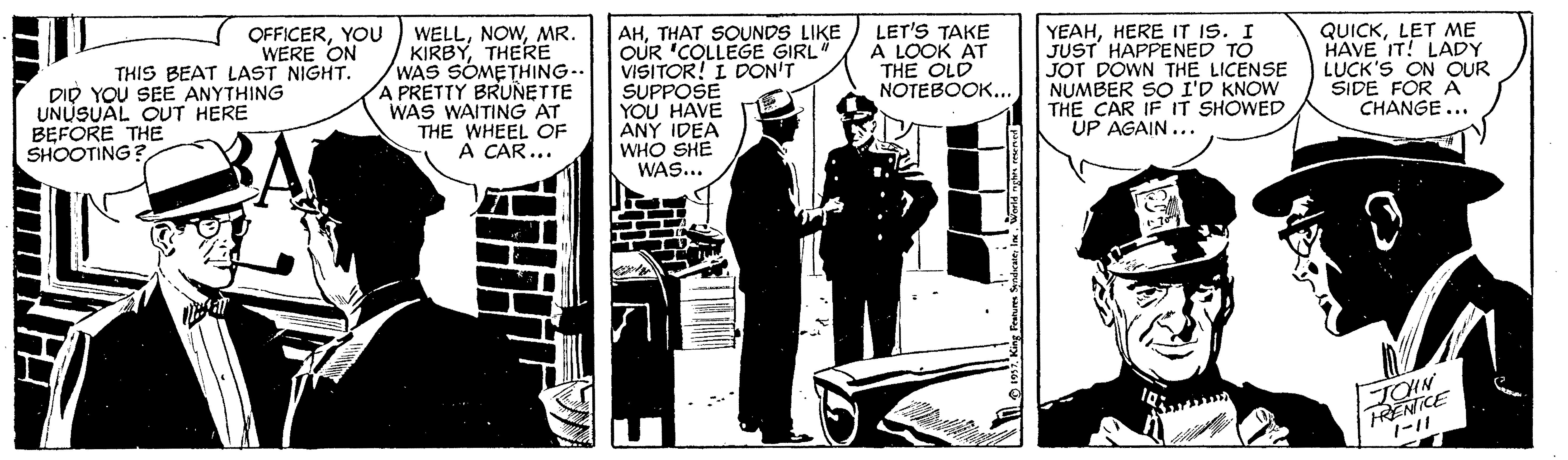Rip Kirby Comic Strip 1957-01-11 | Comics Kingdom