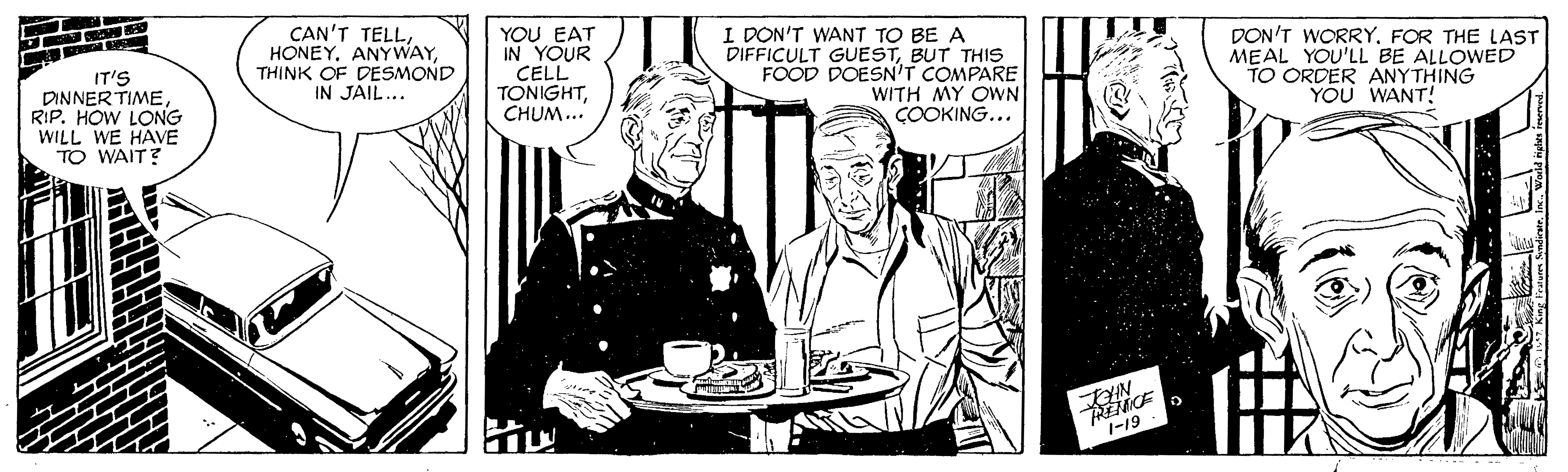 Rip Kirby Comic Strip 1957-01-19 | Comics Kingdom