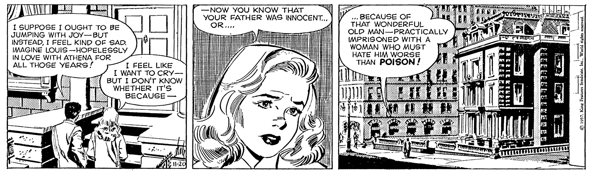 Heart Of Juliet Jones Comic Strip 1957-11-20 | Comics Kingdom