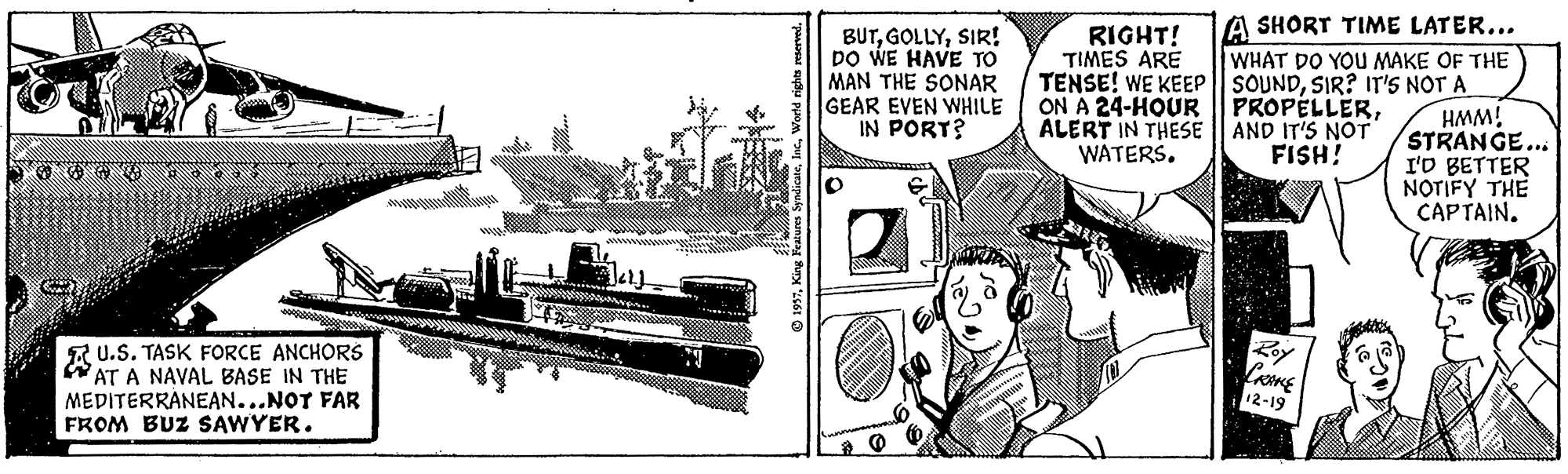 Buz Sawyer Comic Strip 1957-12-19 | Comics Kingdom