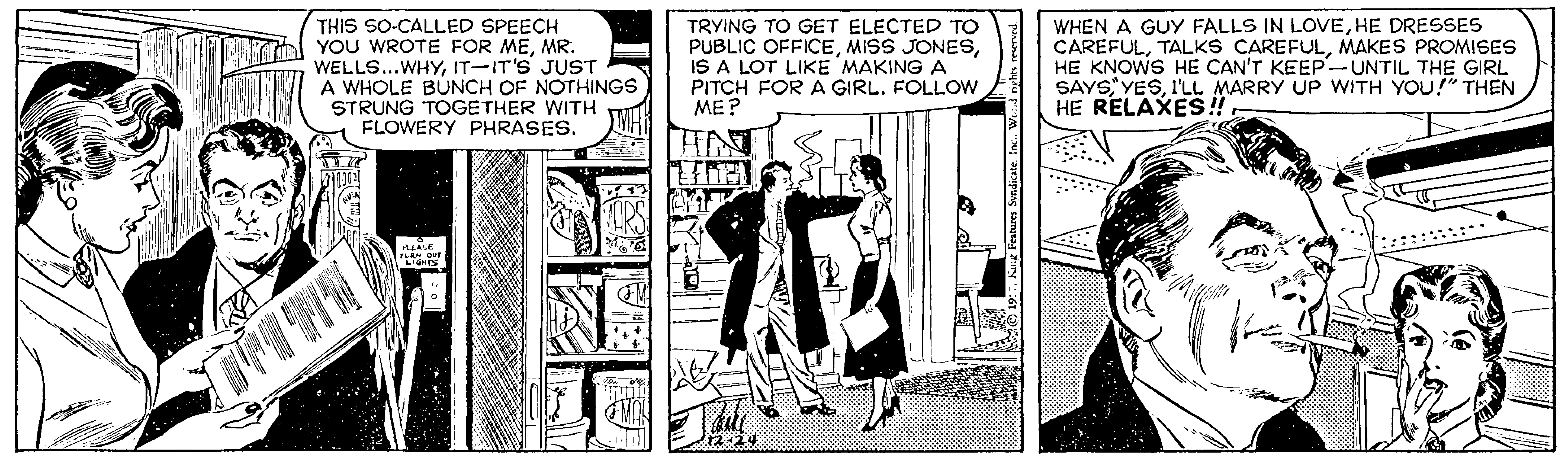 Heart Of Juliet Jones Comic Strip 1957-12-24 | Comics Kingdom