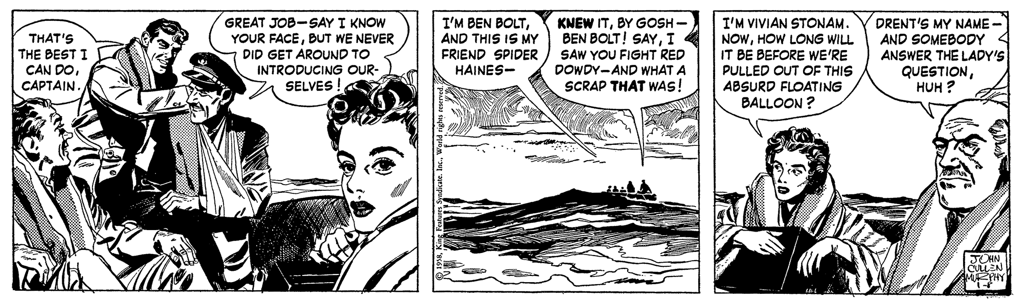 Big Ben Bolt Comic Strip 1958-01-08 | Comics Kingdom