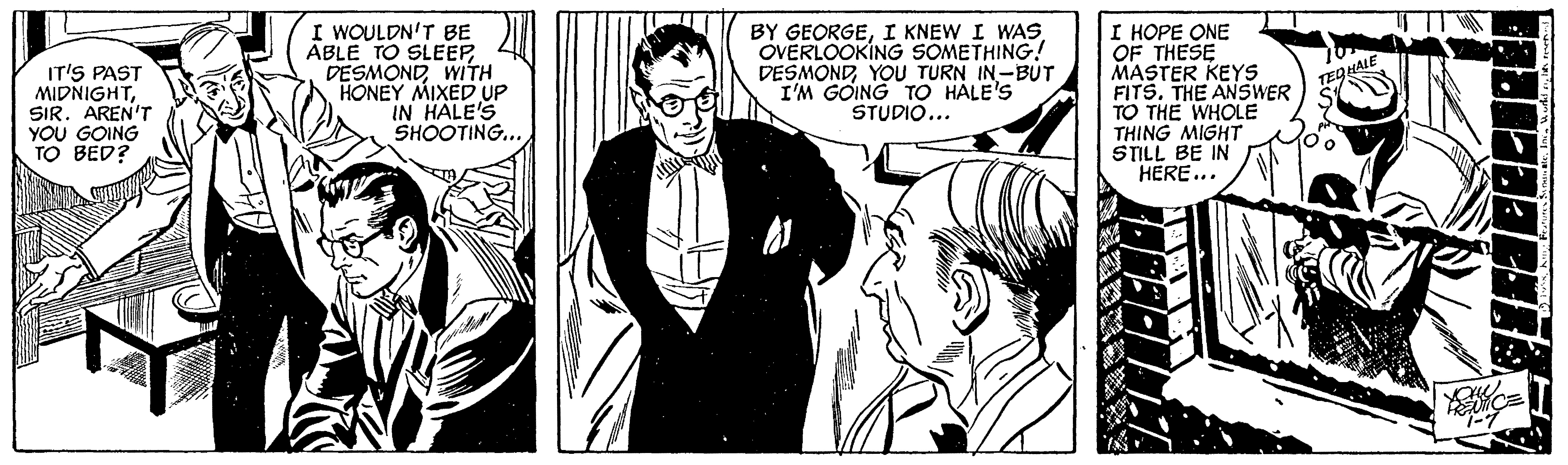 Rip Kirby Comic Strip 1958-01-07 | Comics Kingdom