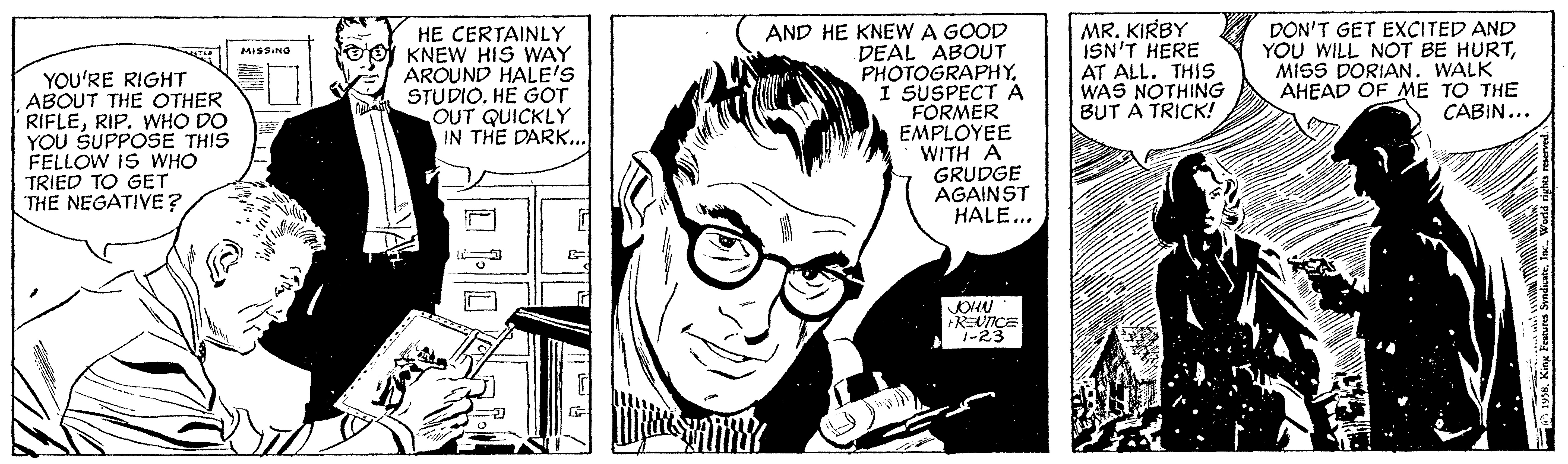 Rip Kirby Comic Strip 1958-01-23 | Comics Kingdom