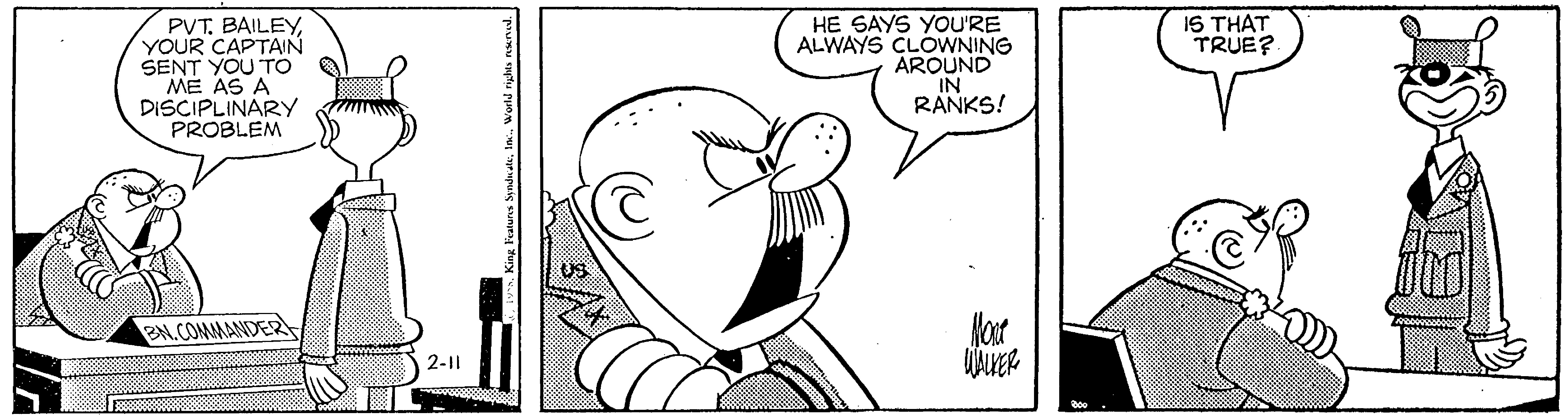 Beetle Bailey Comic Strip 1958-02-11 | Comics Kingdom