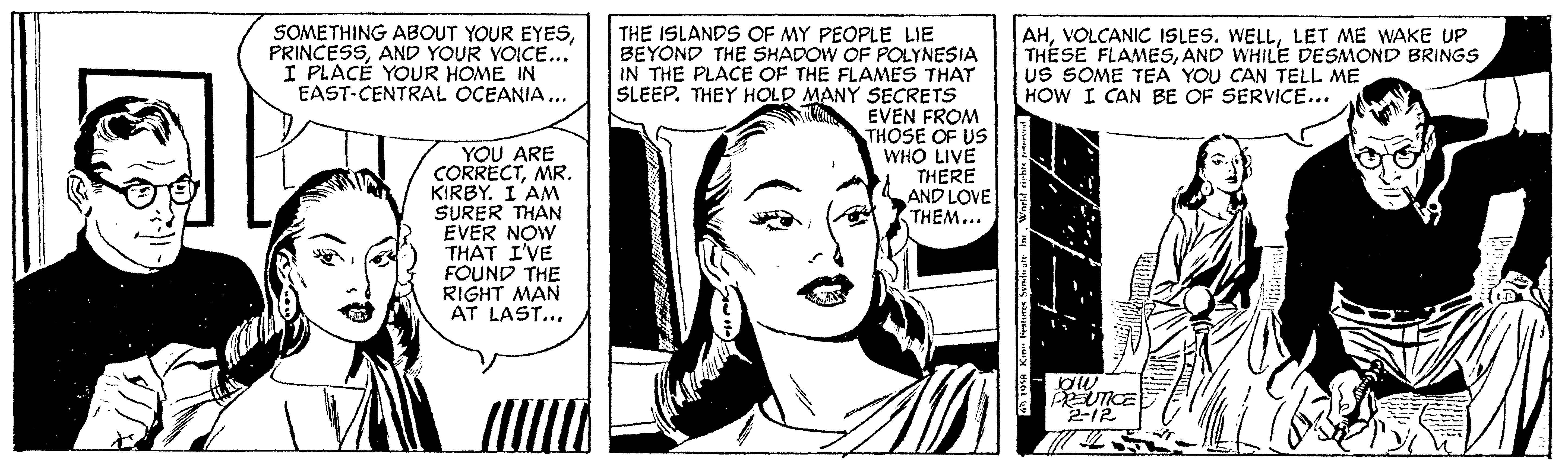 Rip Kirby Comic Strip 1958-02-12 | Comics Kingdom