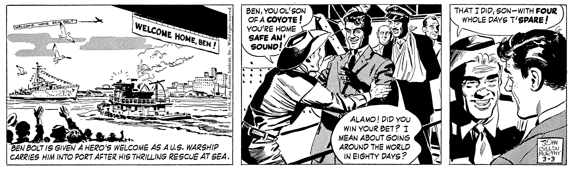 Big Ben Bolt Comic Strip 1958-03-03 | Comics Kingdom