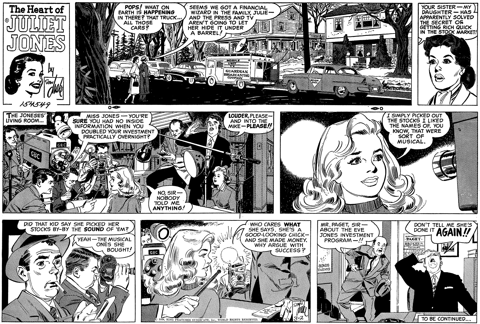 Heart Of Juliet Jones Comic Strip 1958-03-02 | Comics Kingdom
