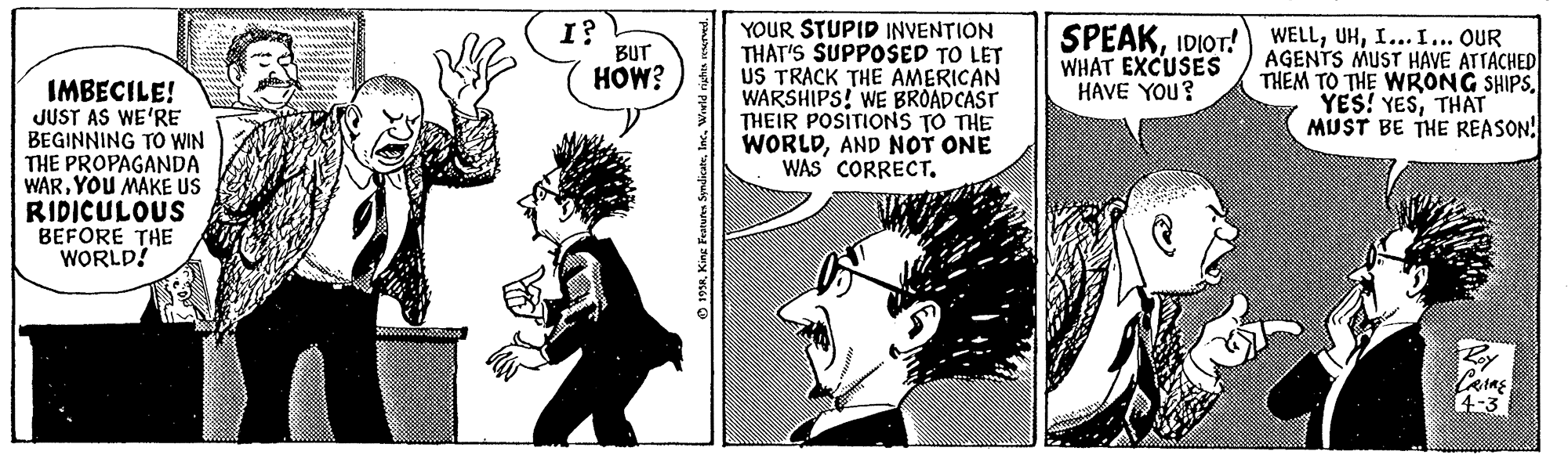 Buz Sawyer Comic Strip 1958-04-03 | Comics Kingdom