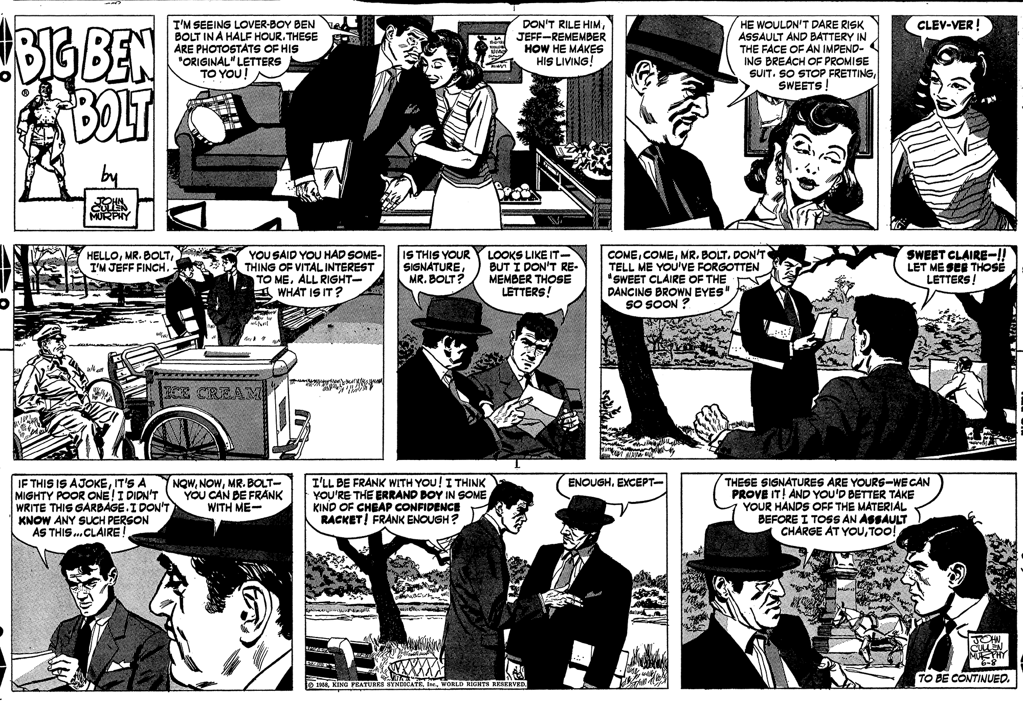 Big Ben Bolt Comic Strip 1958-06-08 | Comics Kingdom