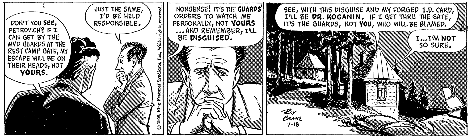 Buz Sawyer Comic Strip 1958-07-18 | Comics Kingdom
