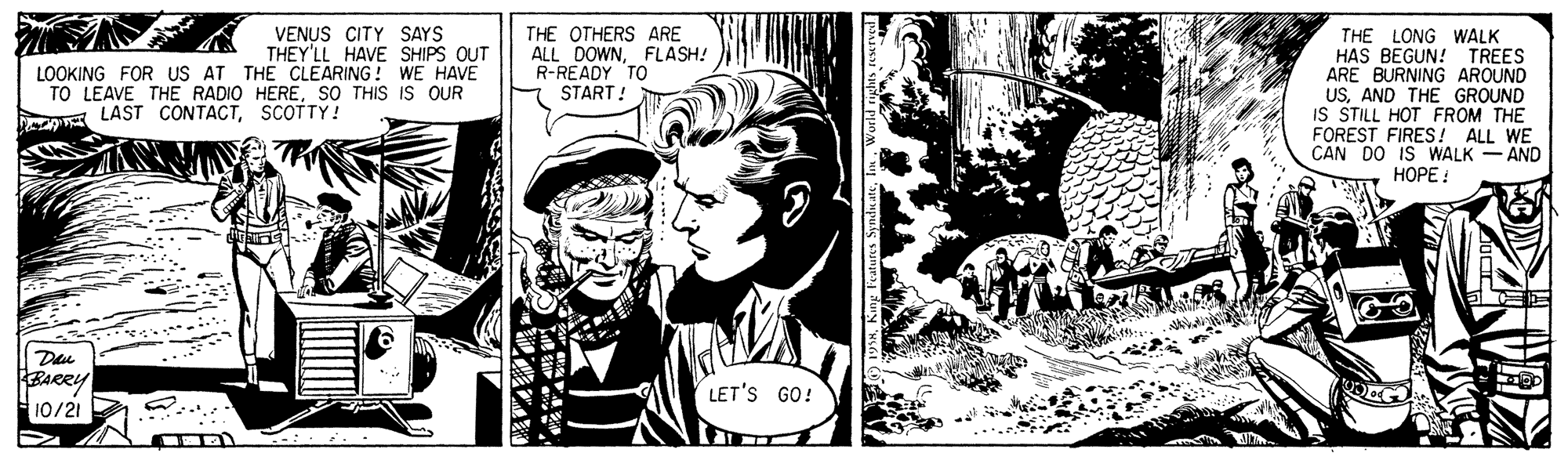 Flash Gordon Vintage Comic Strip 1958-10-21 | Comics Kingdom