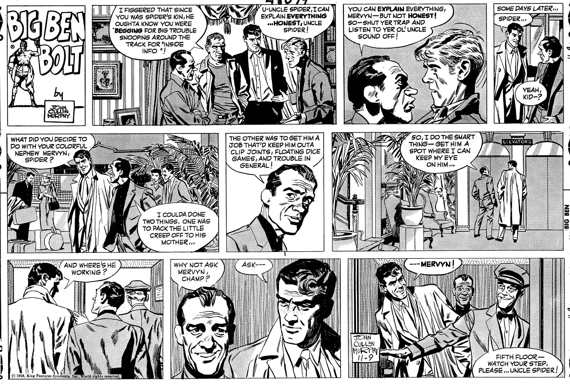 Big Ben Bolt Comic Strip 1958-11-09 | Comics Kingdom