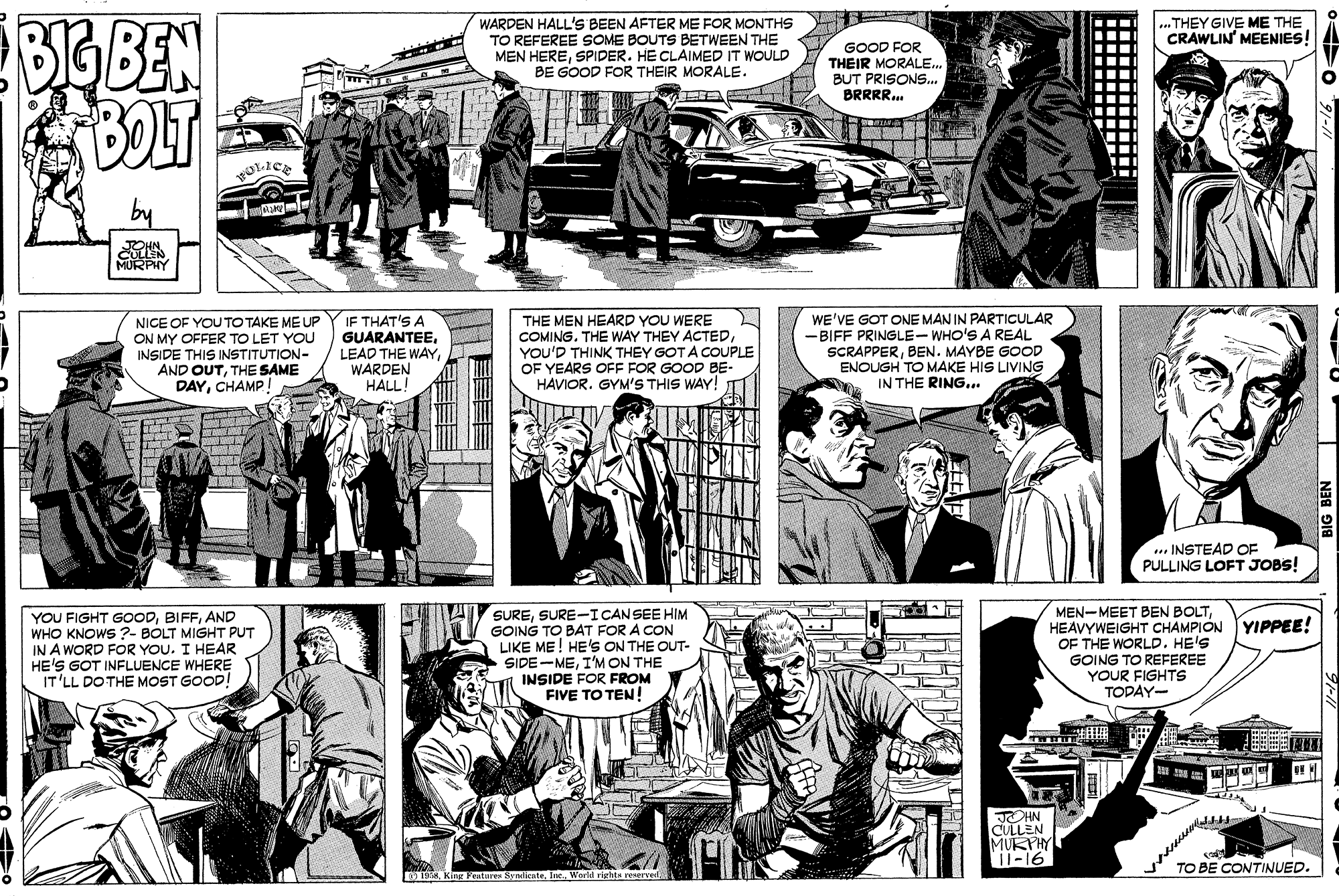 Big Ben Bolt Comic Strip 1958-11-16 | Comics Kingdom