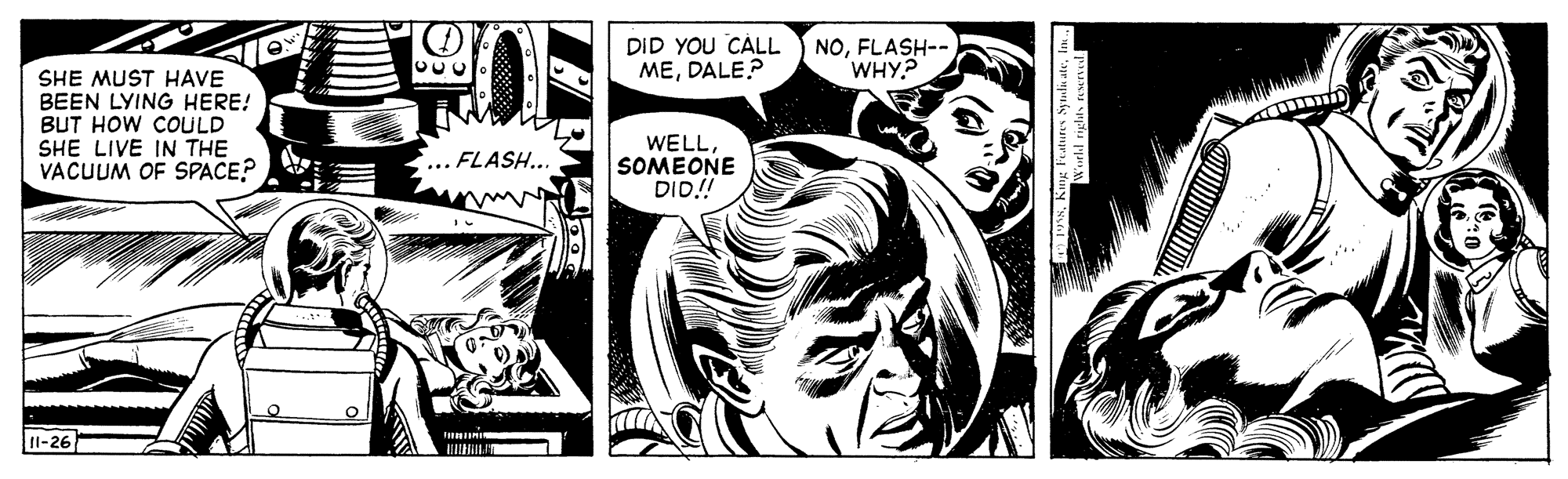 Flash Gordon Vintage Comic Strip 1958-11-26 | Comics Kingdom