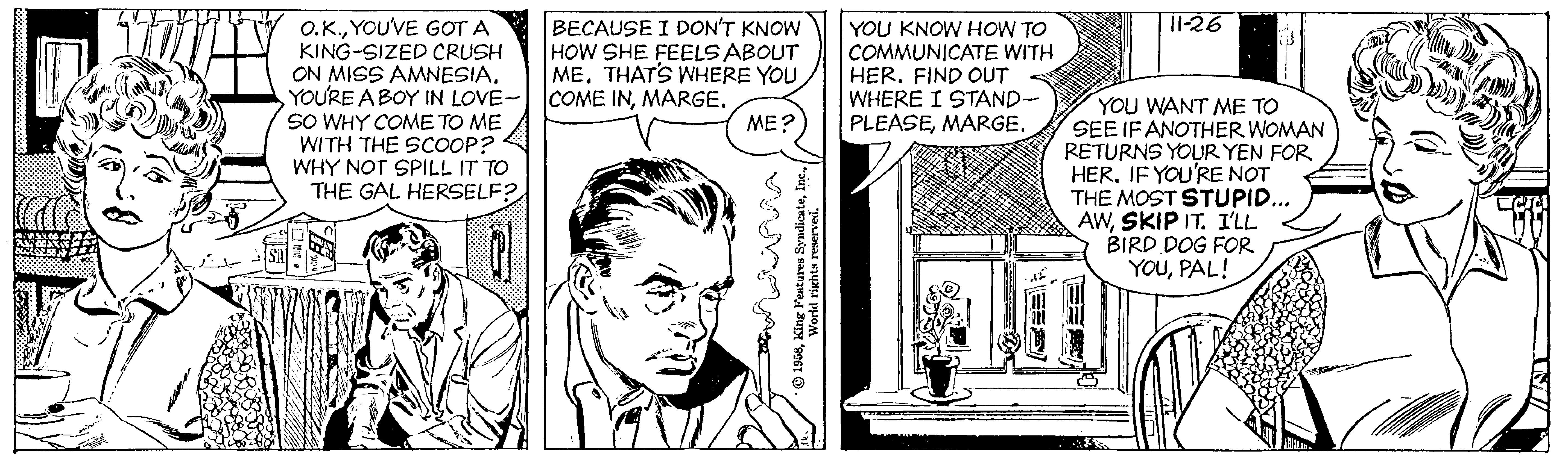 Heart Of Juliet Jones Comic Strip 1958-11-26 | Comics Kingdom