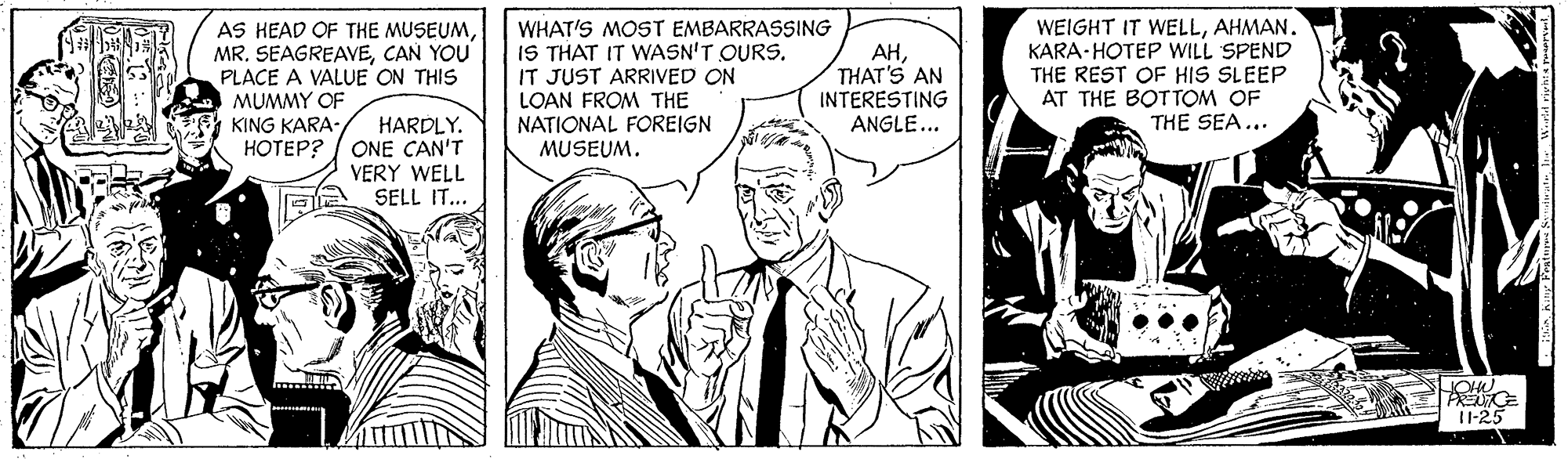 Rip Kirby Comic Strip 1958-11-25 | Comics Kingdom