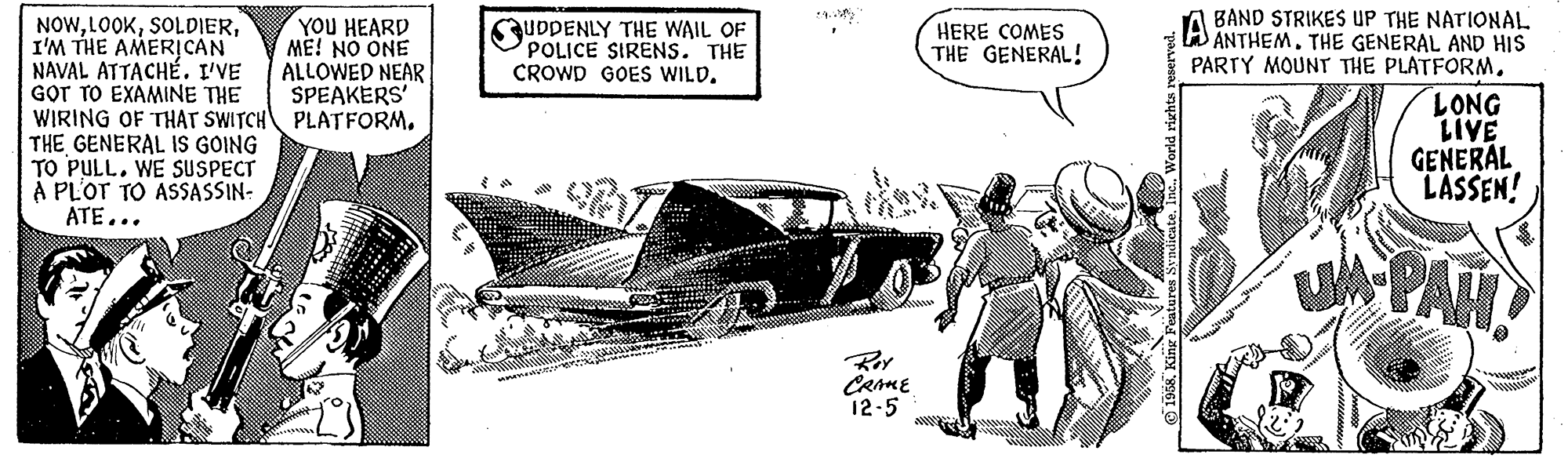 Buz Sawyer Comic Strip 1958-12-05 | Comics Kingdom