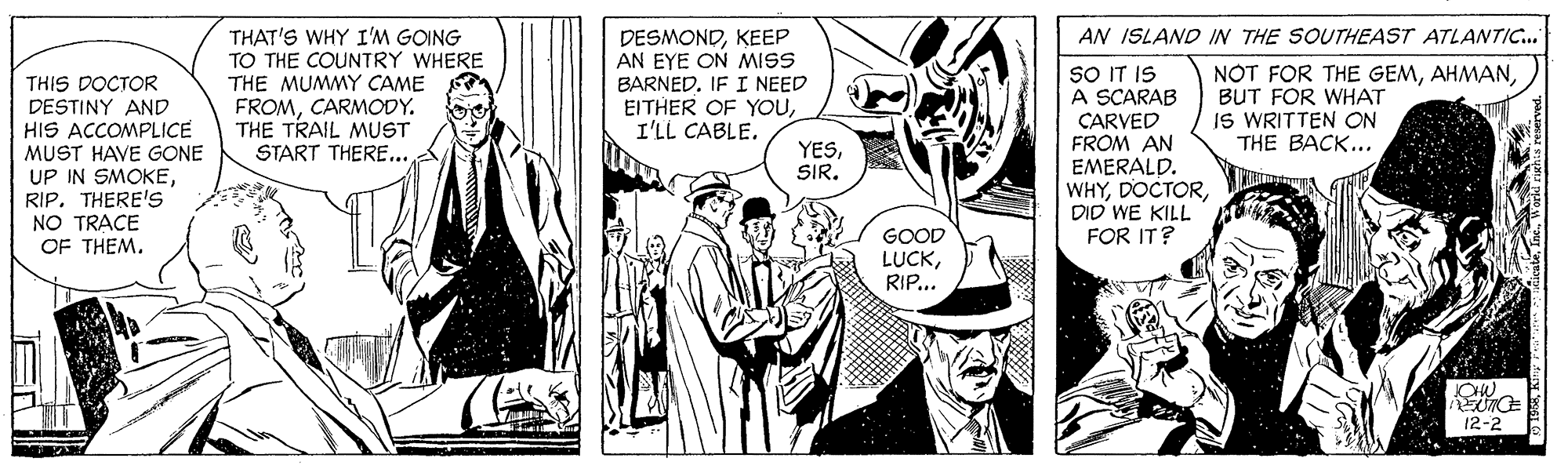 Rip Kirby Comic Strip 1958-12-02 | Comics Kingdom