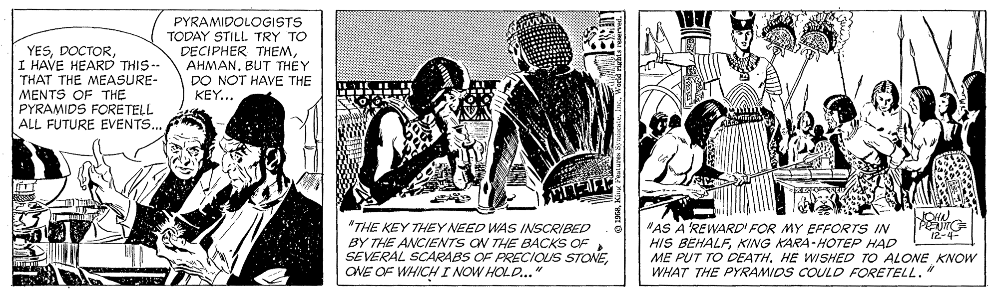 Rip Kirby Comic Strip 1958-12-04 | Comics Kingdom