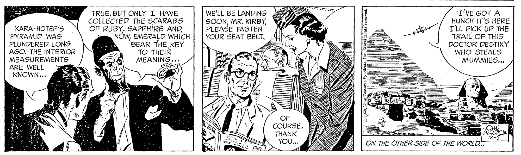 Rip Kirby Comic Strip 1958-12-05 | Comics Kingdom