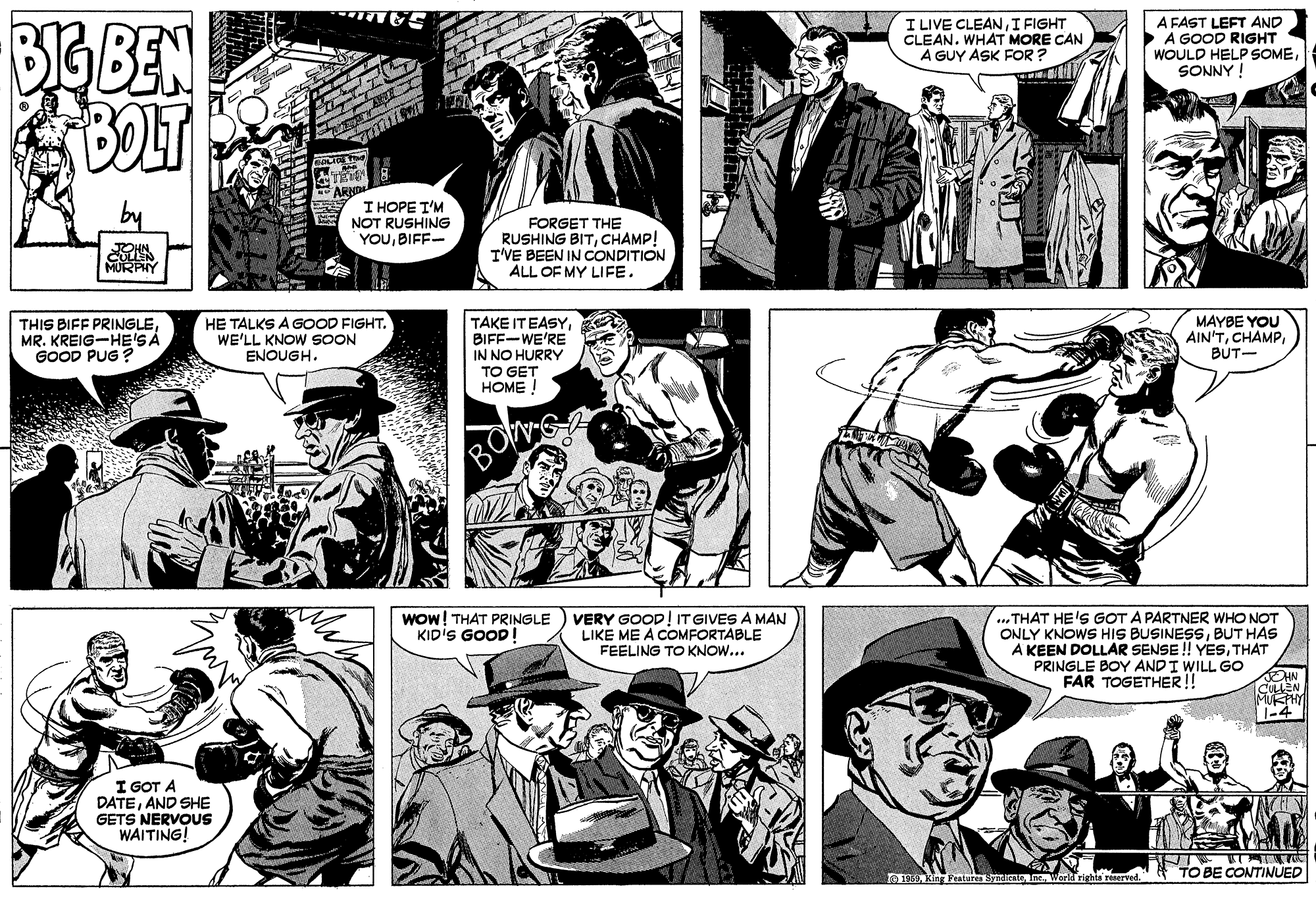 Big Ben Bolt Comic Strip 1959-01-04 | Comics Kingdom