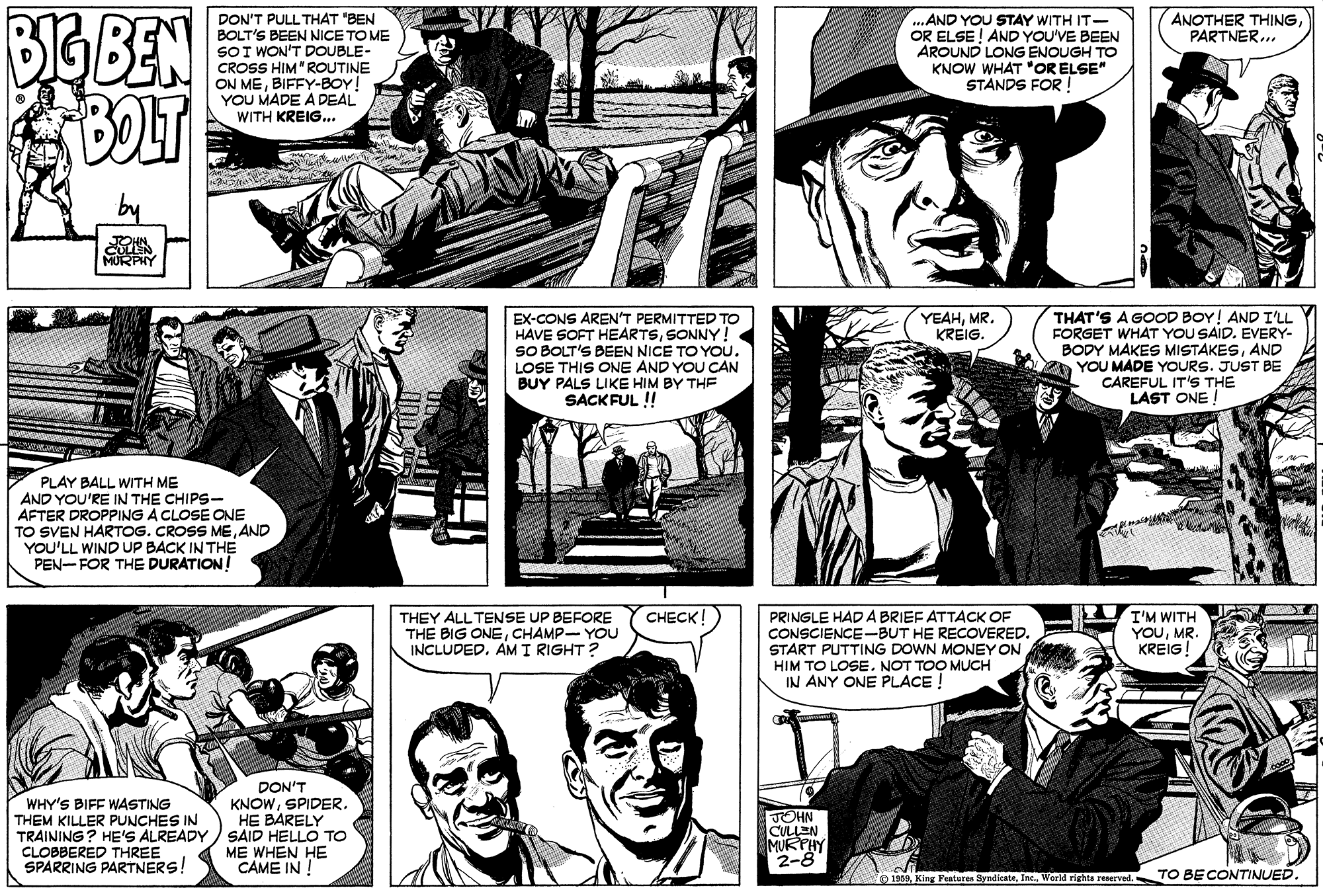 Big Ben Bolt Comic Strip 1959-02-08 | Comics Kingdom