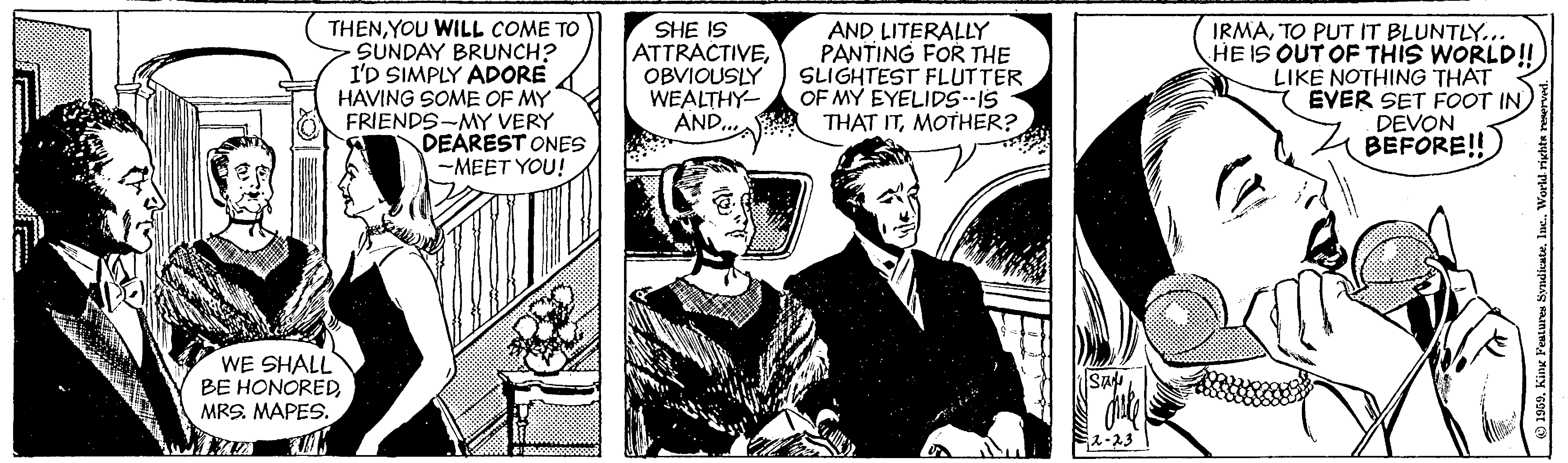 Heart Of Juliet Jones Comic Strip 1959-02-23 | Comics Kingdom