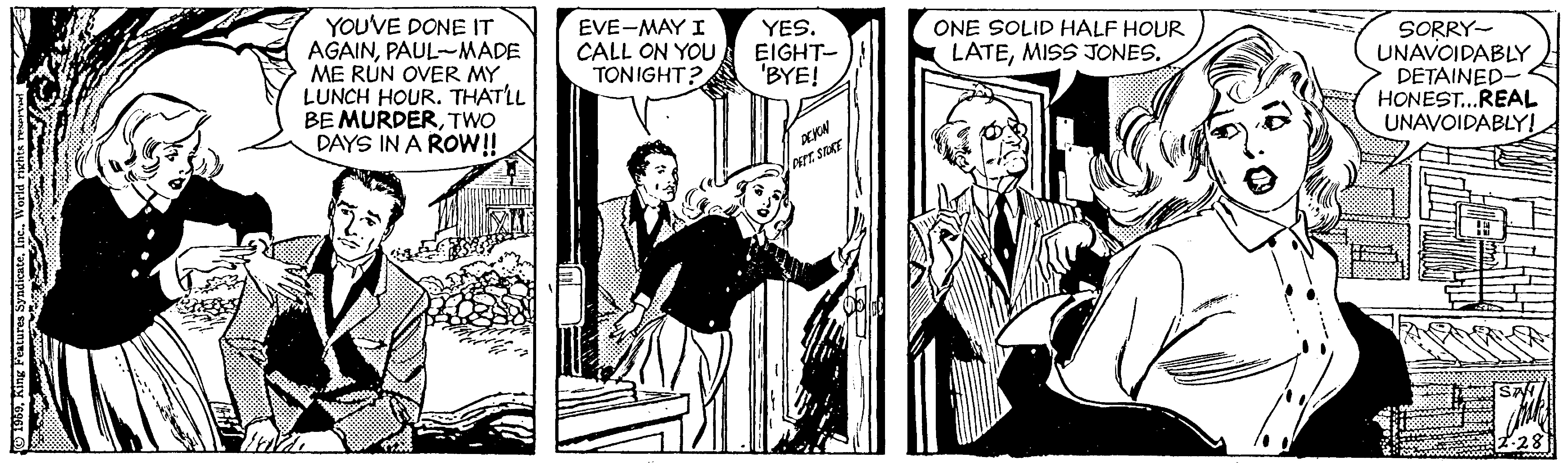 Heart Of Juliet Jones Comic Strip 1959-02-28 | Comics Kingdom
