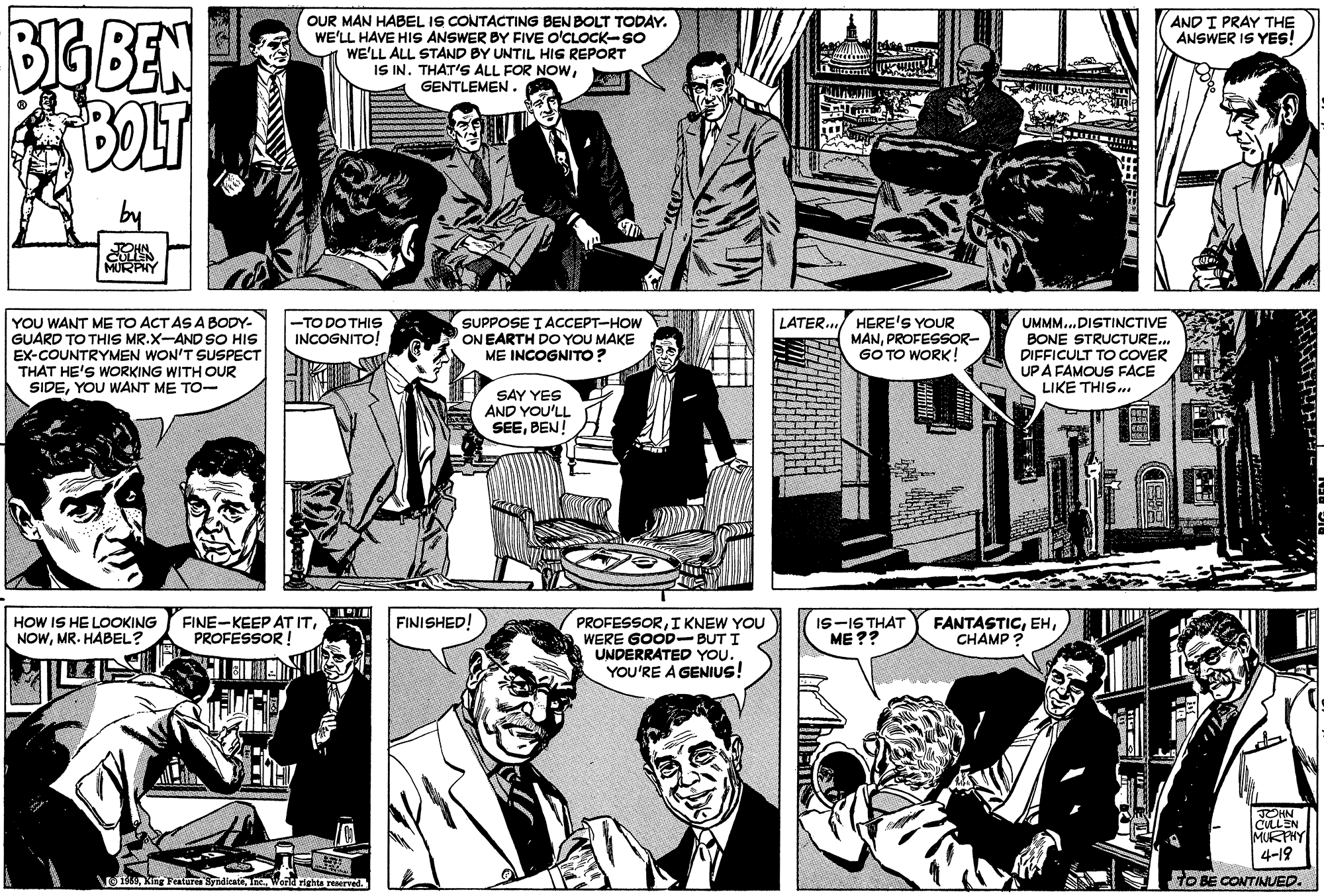 Big Ben Bolt Comic Strip 1959-04-19 | Comics Kingdom
