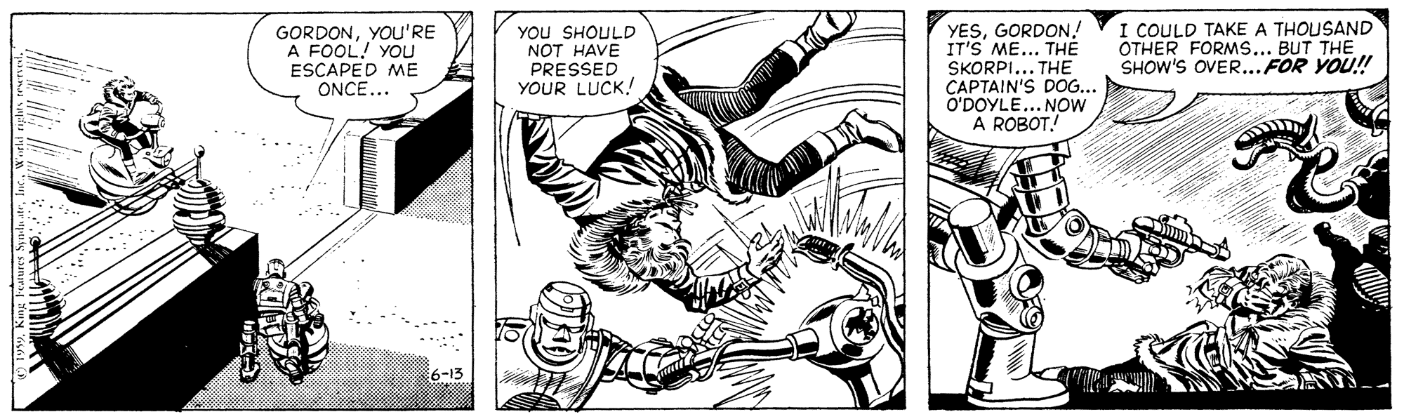 Flash Gordon Vintage Comic Strip 1959-06-13 | Comics Kingdom
