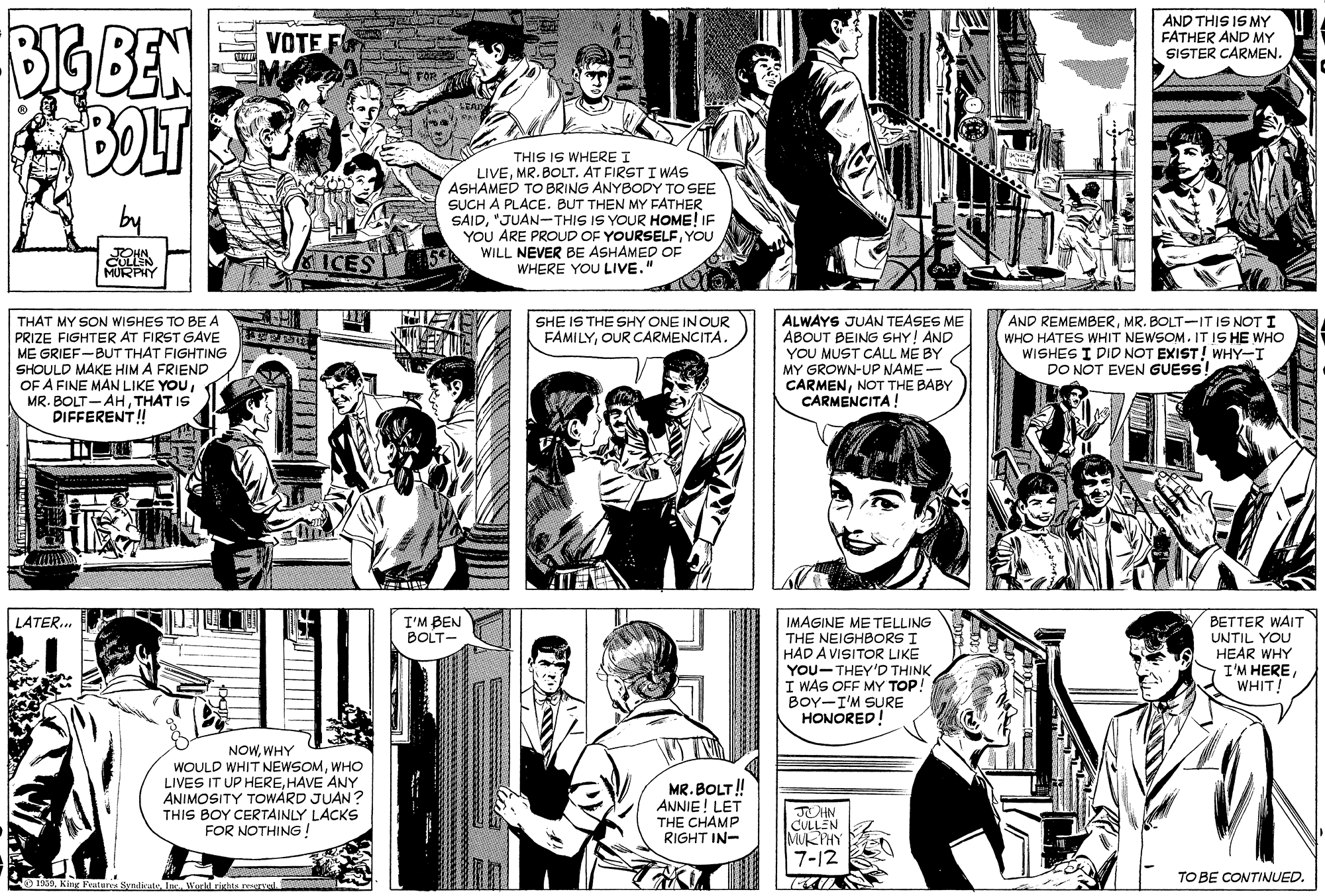 Big Ben Bolt Comic Strip 1959-07-12 | Comics Kingdom