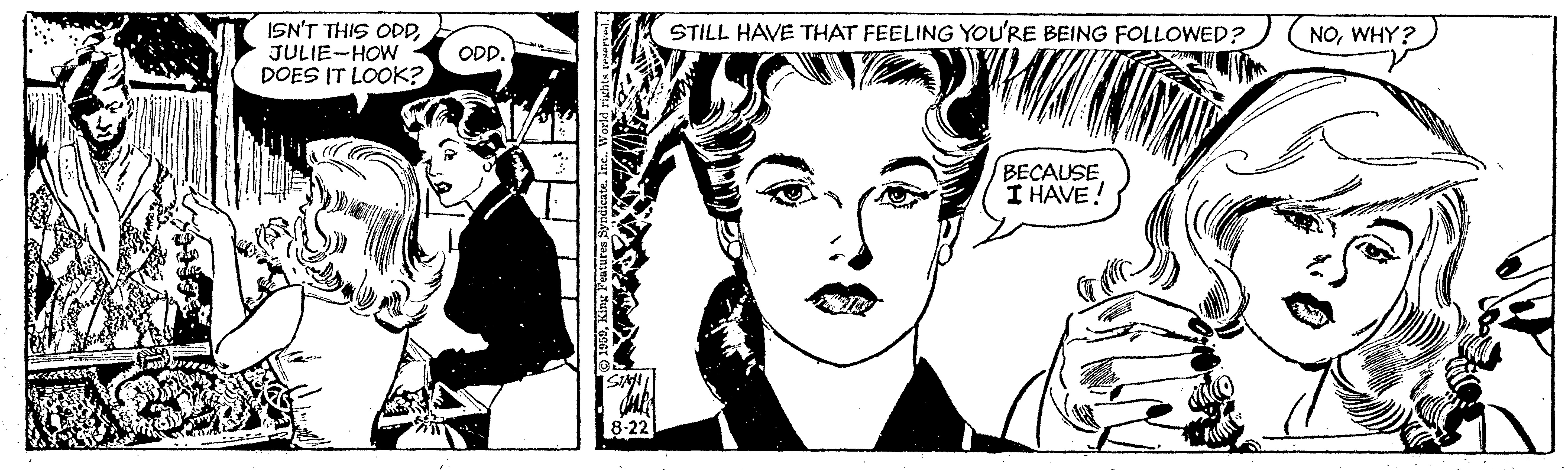 Heart Of Juliet Jones Comic Strip 1959-08-22 | Comics Kingdom