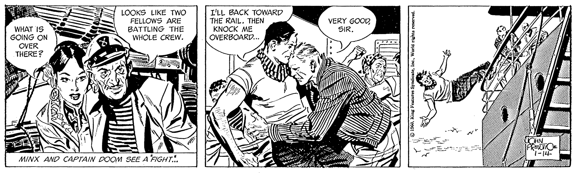 Rip Kirby Comic Strip 1960-01-14 | Comics Kingdom