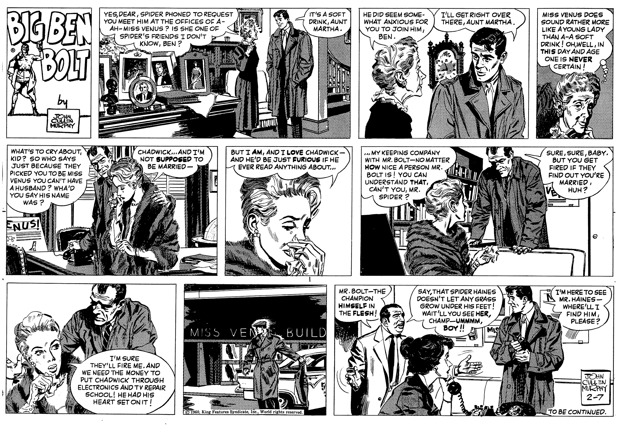 Big Ben Bolt Comic Strip 1960-02-07 | Comics Kingdom