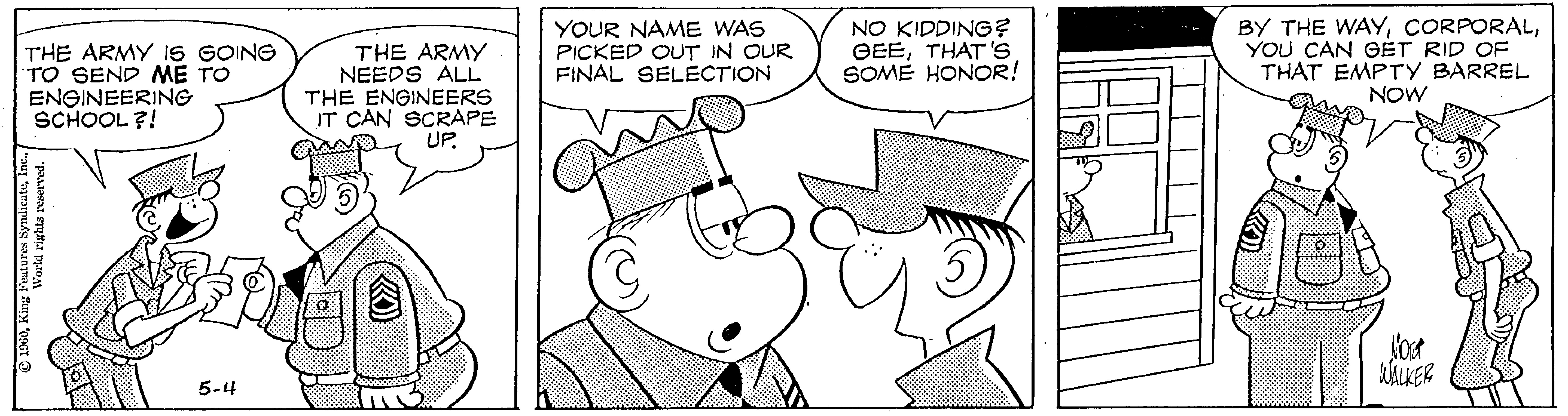 Beetle Bailey Comic Strip 1960-05-04 | Comics Kingdom