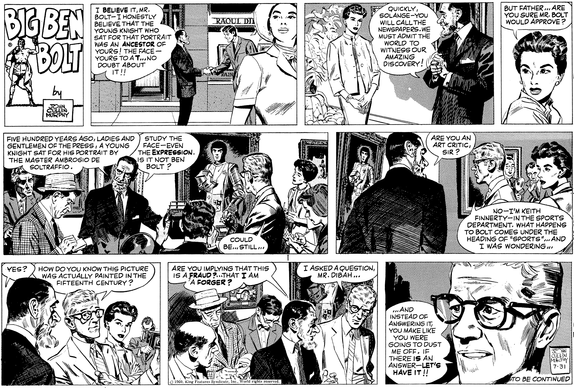 Big Ben Bolt Comic Strip 1960-07-31 | Comics Kingdom