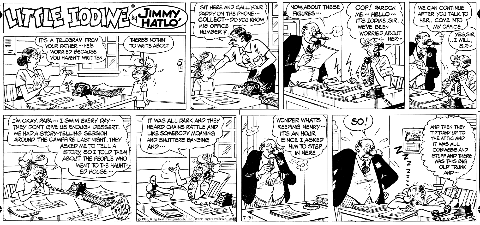 Little Iodine Sundays Comic Strip 1960-07-31 | Comics Kingdom