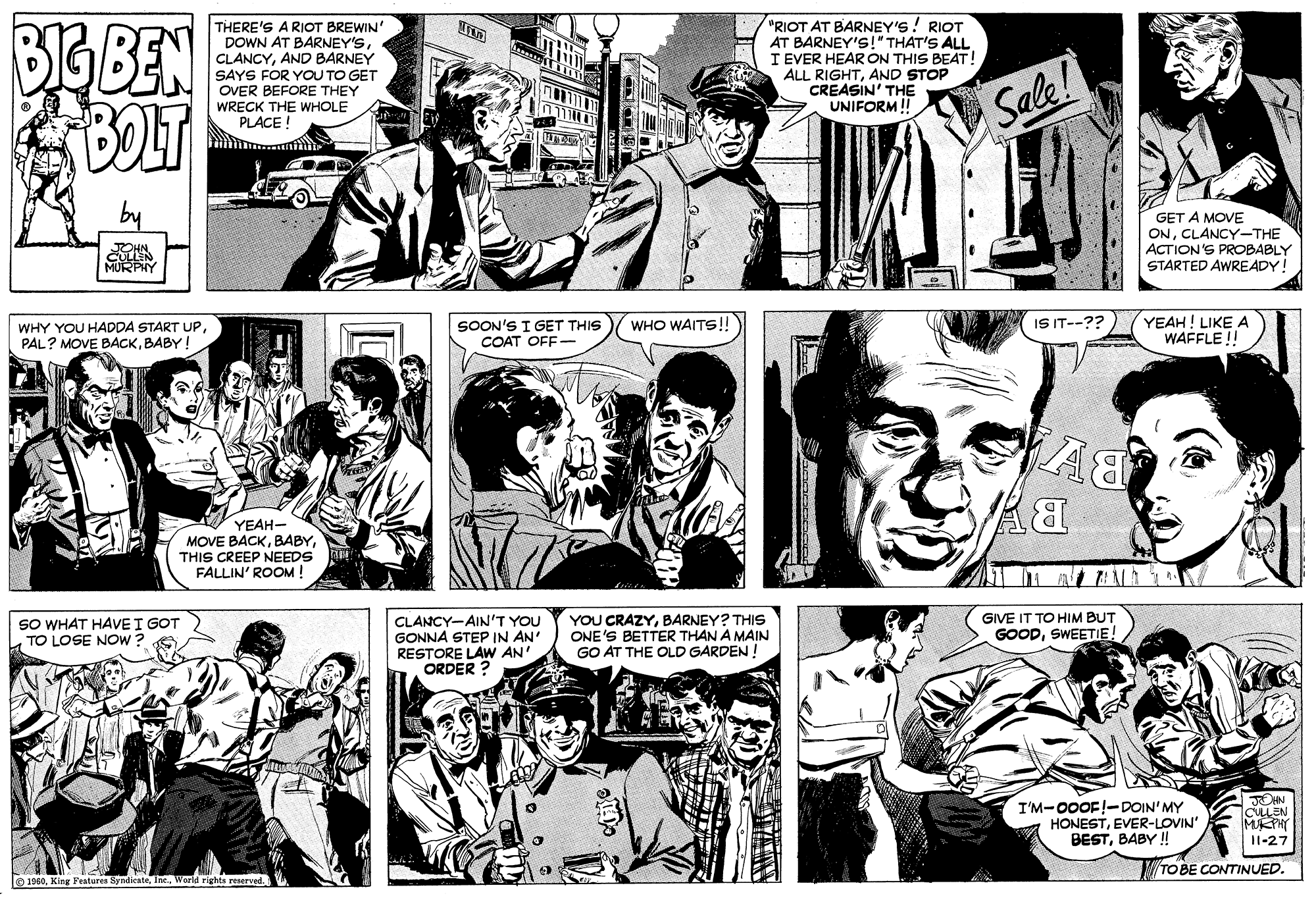 Big Ben Bolt Comic Strip 1960-11-27 | Comics Kingdom
