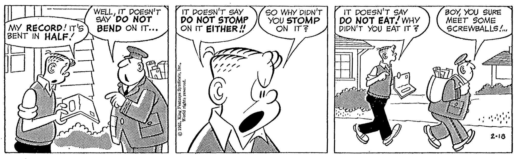 Hi and Lois Vintage Comic Strip 1961-02-18 | Comics Kingdom