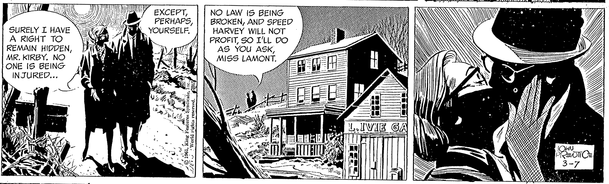 Rip Kirby Comic Strip 1961-03-07 | Comics Kingdom