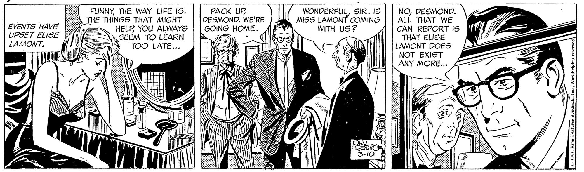 Rip Kirby Comic Strip 1961-03-10 | Comics Kingdom
