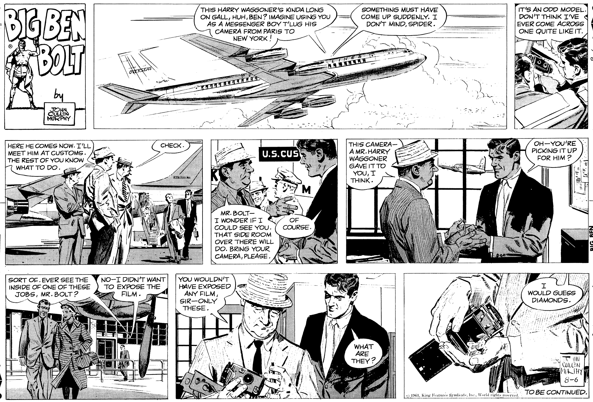 Big Ben Bolt Comic Strip 1961-08-06 | Comics Kingdom