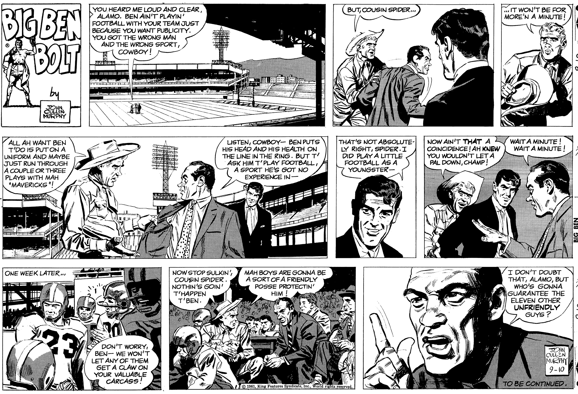 Big Ben Bolt Comic Strip 1961-09-10 | Comics Kingdom