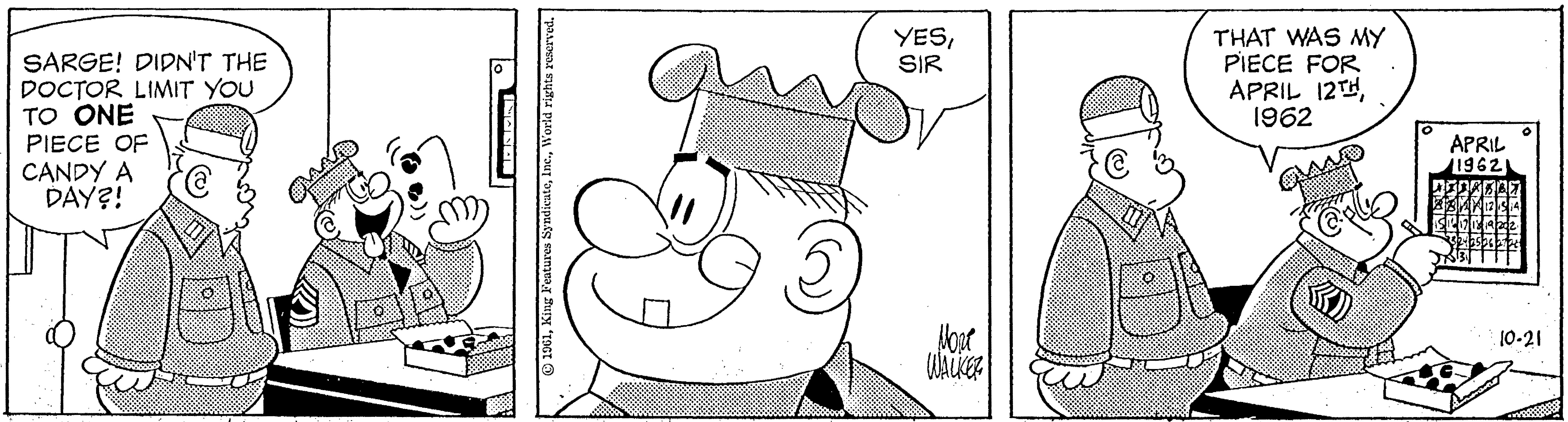 Beetle Bailey Comic Strip 1961-10-21 | Comics Kingdom