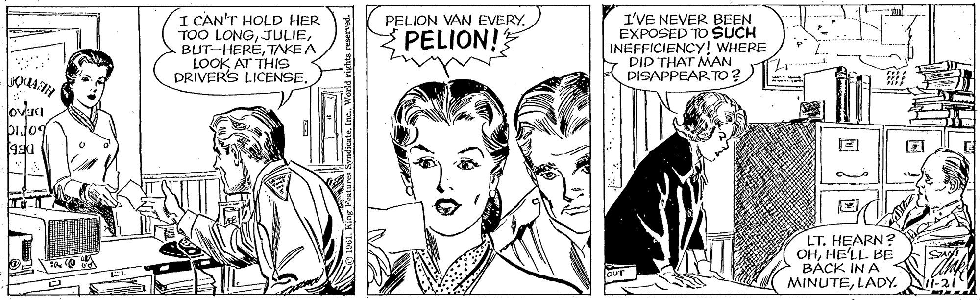 Heart Of Juliet Jones Comic Strip 1961-11-21 | Comics Kingdom