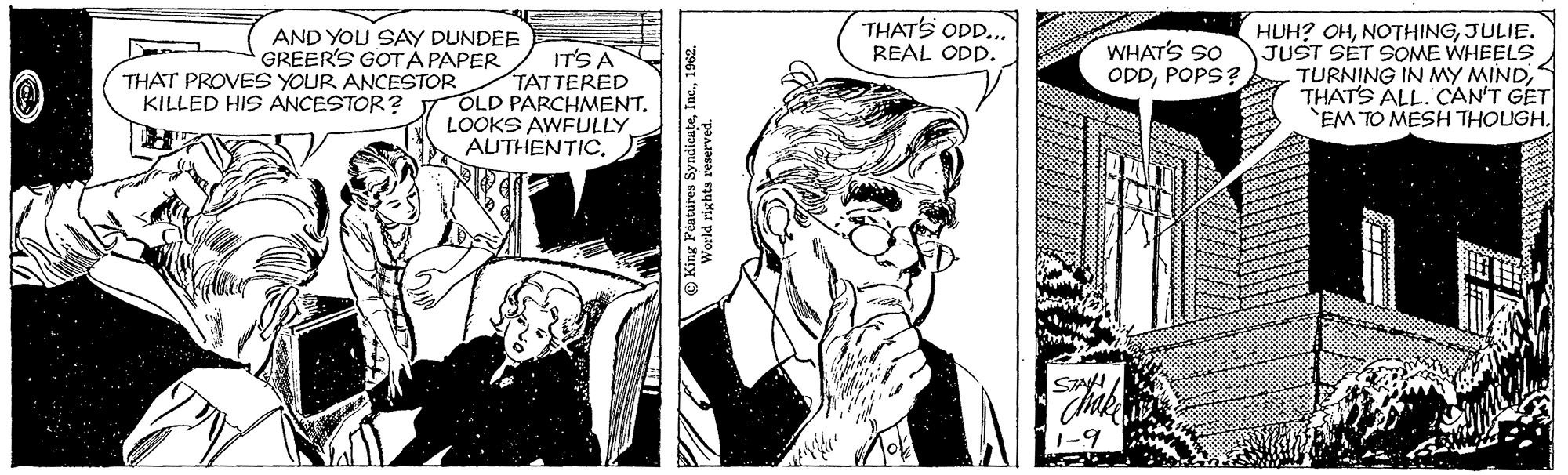 Heart Of Juliet Jones Comic Strip 1962-01-09 | Comics Kingdom